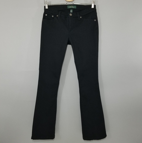 Ralph Lauren | Jeans | Ralph Lauren Jet Black Straight Leg Jeans ...